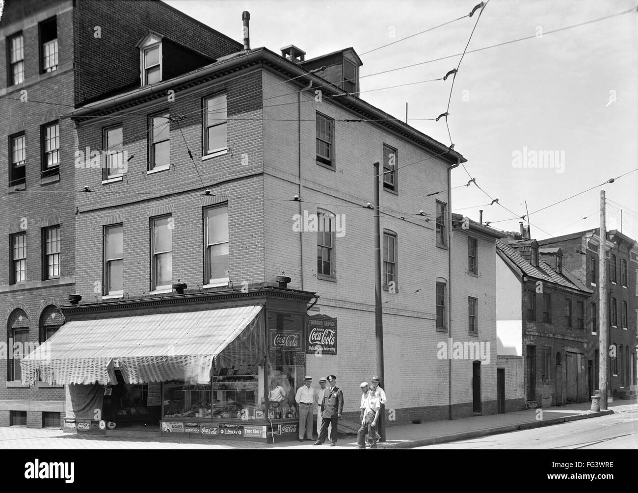 BALTIMORE: STOREFRONT. /nA storefront on the corner of South Broadway ...