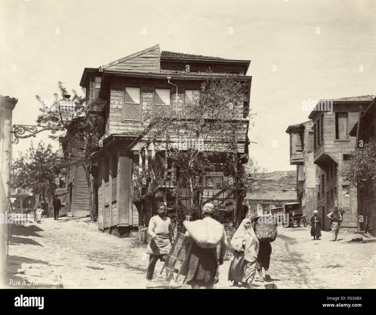 CONSTANTINOPLE, c1900. /nA street in Constantinople, Ottoman Empire ...