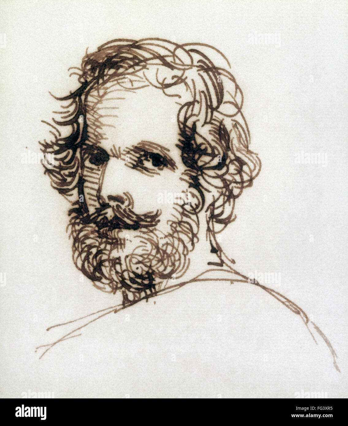 EDWARD JOHN TRELAWNY /n(1792-1881). English writer and adventurer. Pen ...