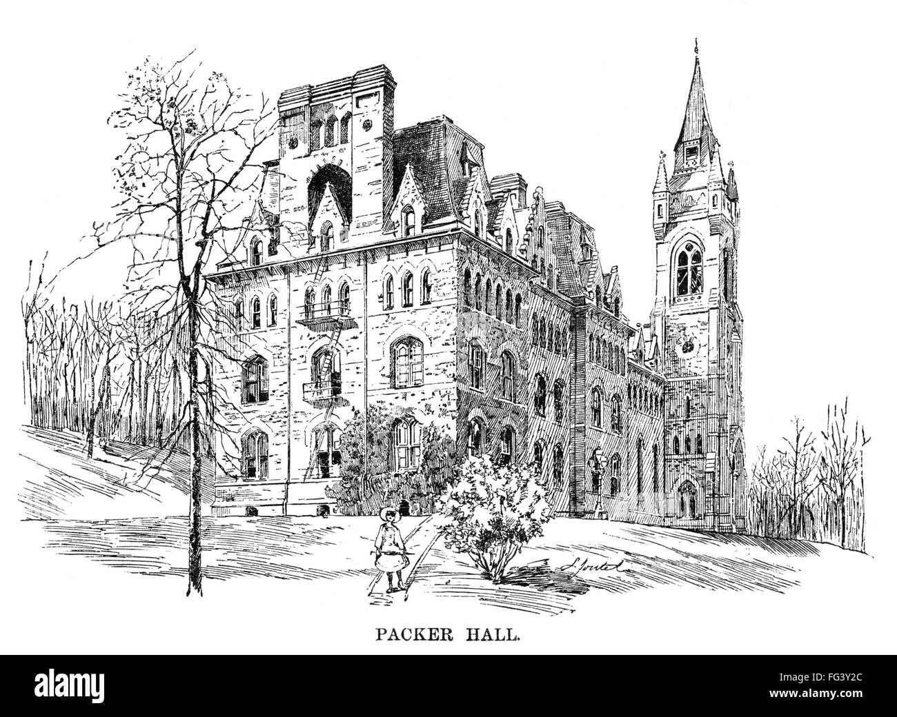 LEHIGH UNIVERSITY, 1888. /nPacker Hall at Lehigh University, named for ...