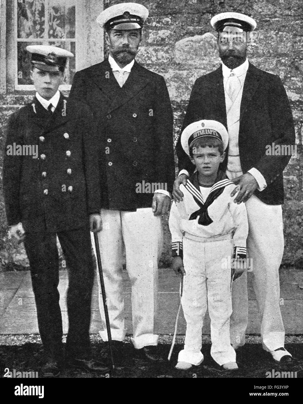 NICHOLAS II & GEORGE V, 1909. /nPrince Edward of Wales, Tsar Nicholas ...