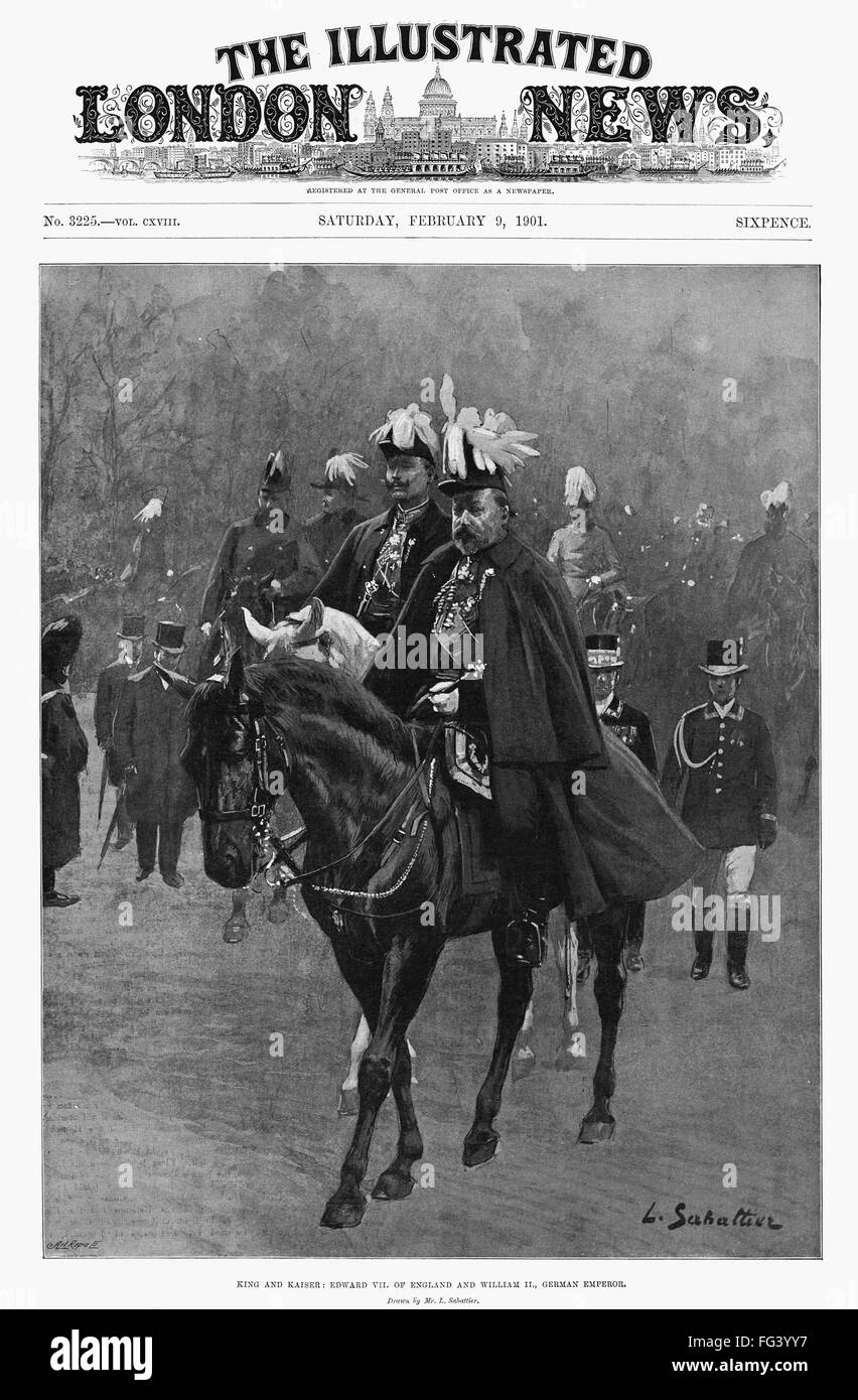 EDWARD VII AND WILHELM II. /nKing Edward VII and Emperor Wilhelm II of ...