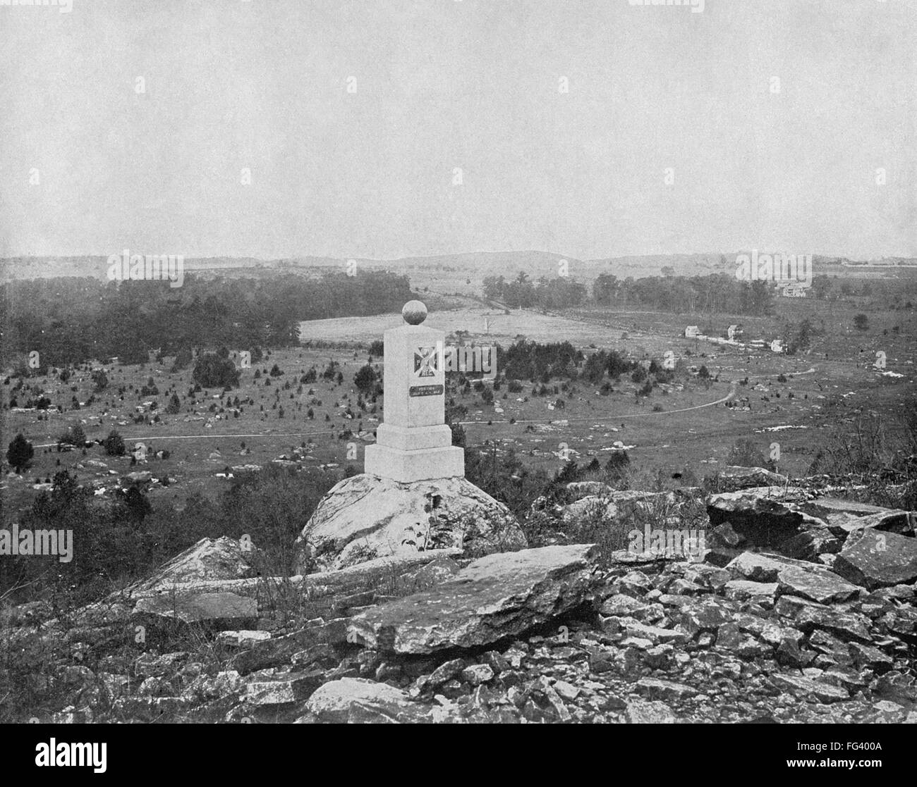 GETTYSBURG, c1890. /nThe battlefield at Gettysburg, Pennsylvania ...
