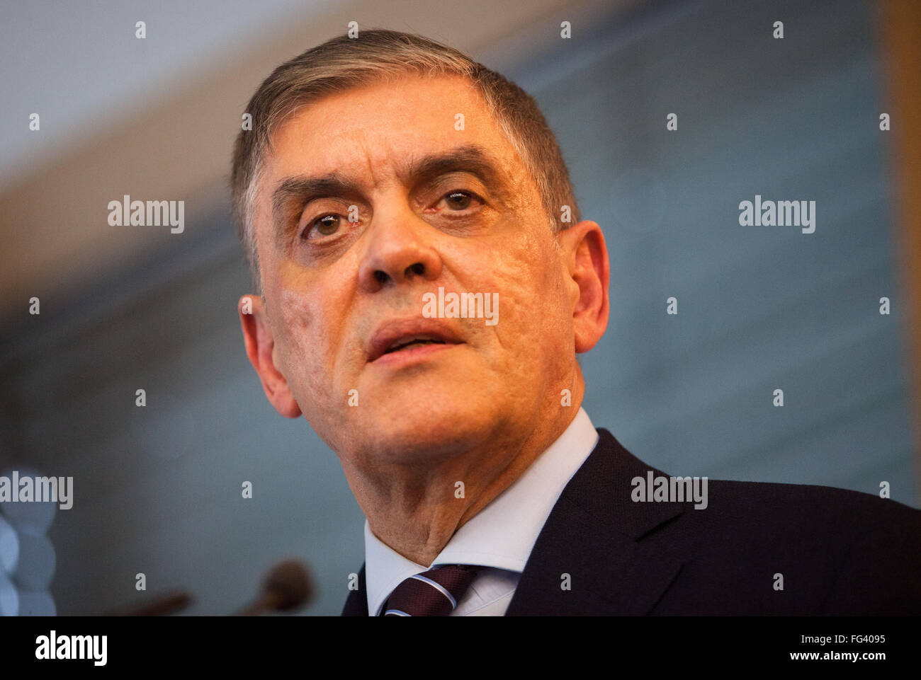 Karlsruhe, Germany. 17th Feb, 2016. Romani Rose, head of the Central ...