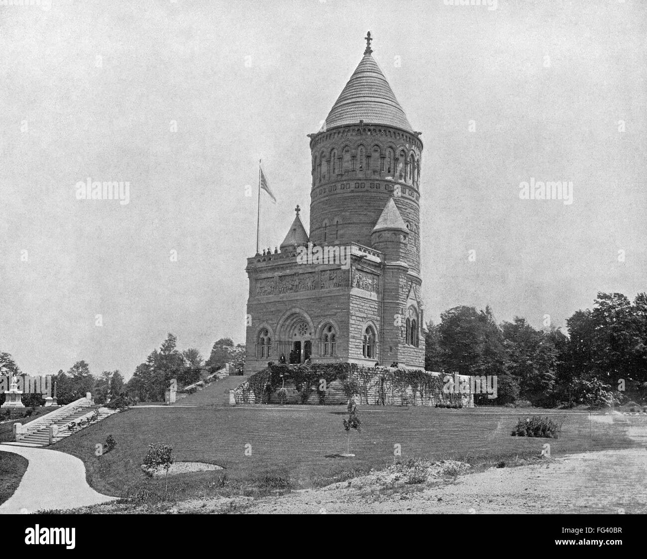 GARFIELD MONUMENT, c1890. /nThe James A. Garfield Monument in Lake View ...