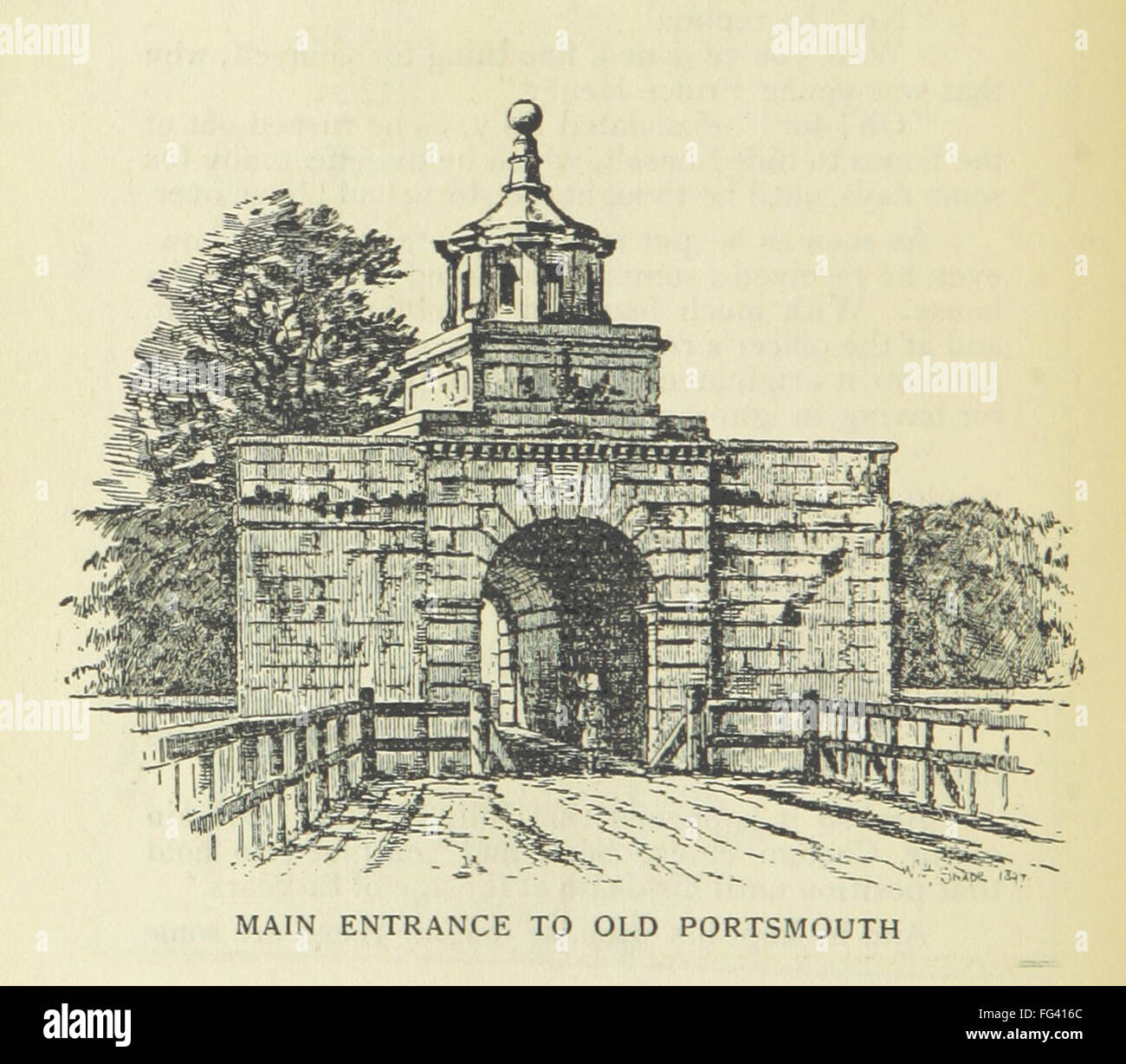 A historical collection of sketches depicting the old Portsmouth Free ...