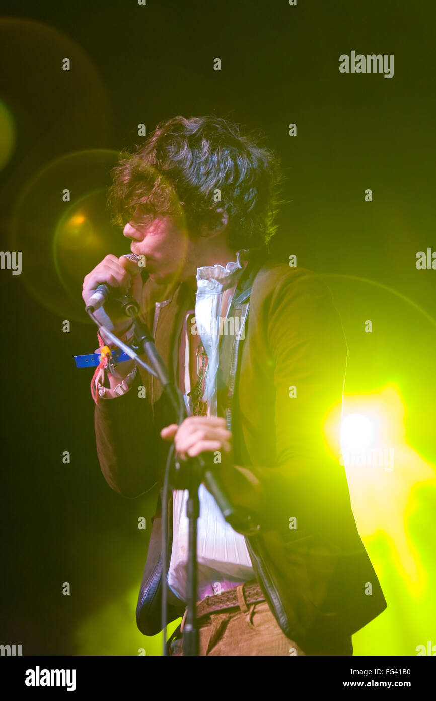 Joe Lean and the Jing Jang Jong performing at the Glastonbury Festival ...