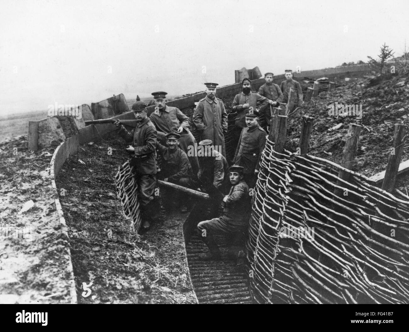German wwi soldiers, in trenches hi-res stock photography and images ...
