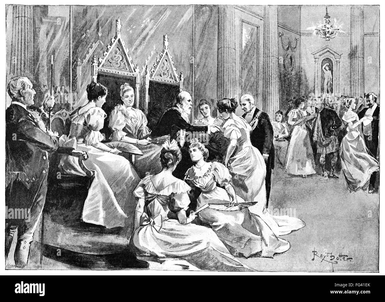 TEMPERANCE MEETING, 1893. /nThe Lord Mayor of London presiding over a ...