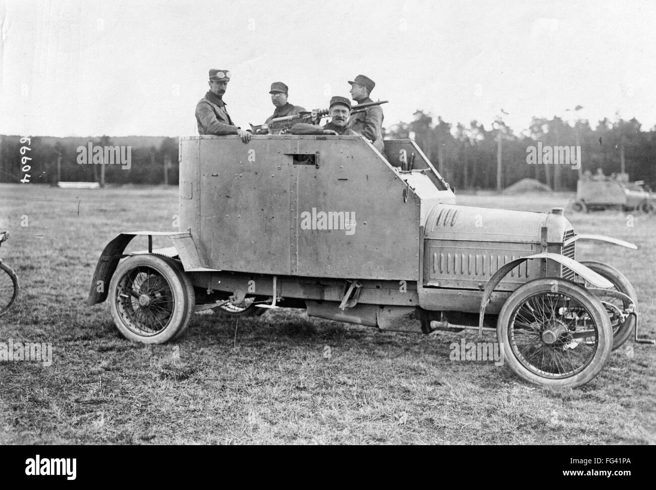 WWI: ARMORED CARS, c1915. /nSoldiers in an armored cars. Photograph ...