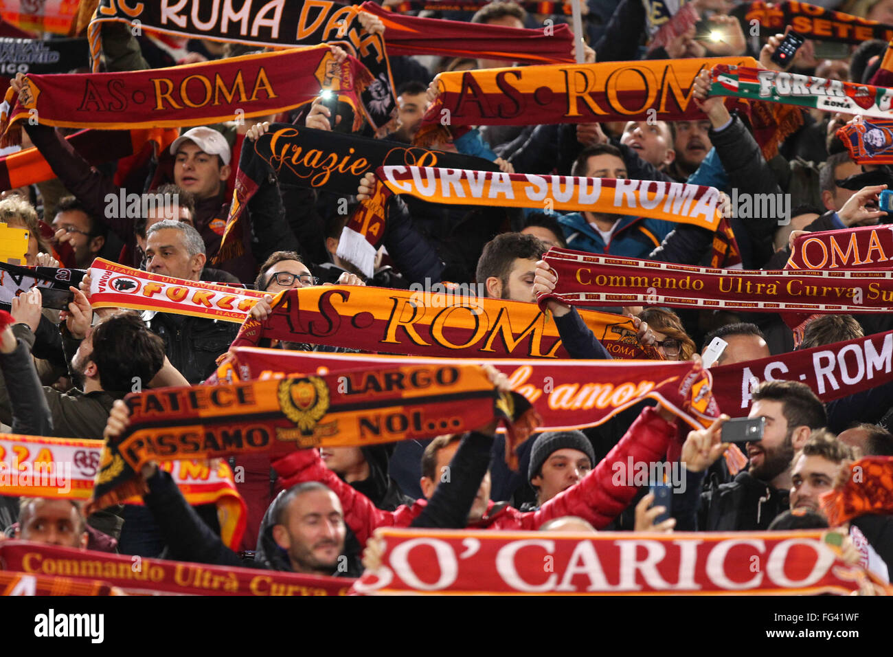 Stadio Olimpico, Rome, Italy. 17th Feb, 2016. UEFA Champions League ...
