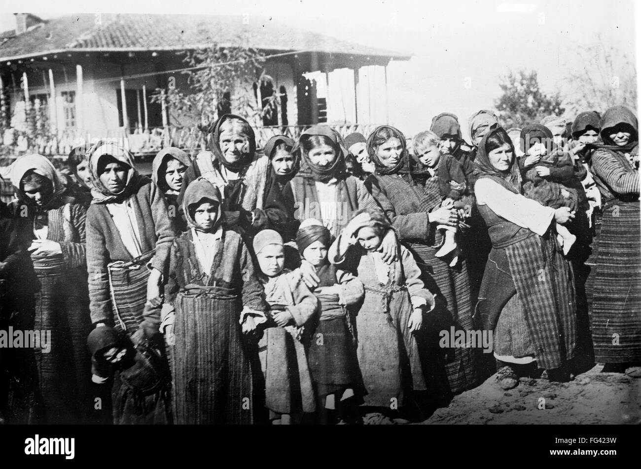 ARMENIAN WIDOWS, 1915. /nWidowed Armenian women and their children in ...