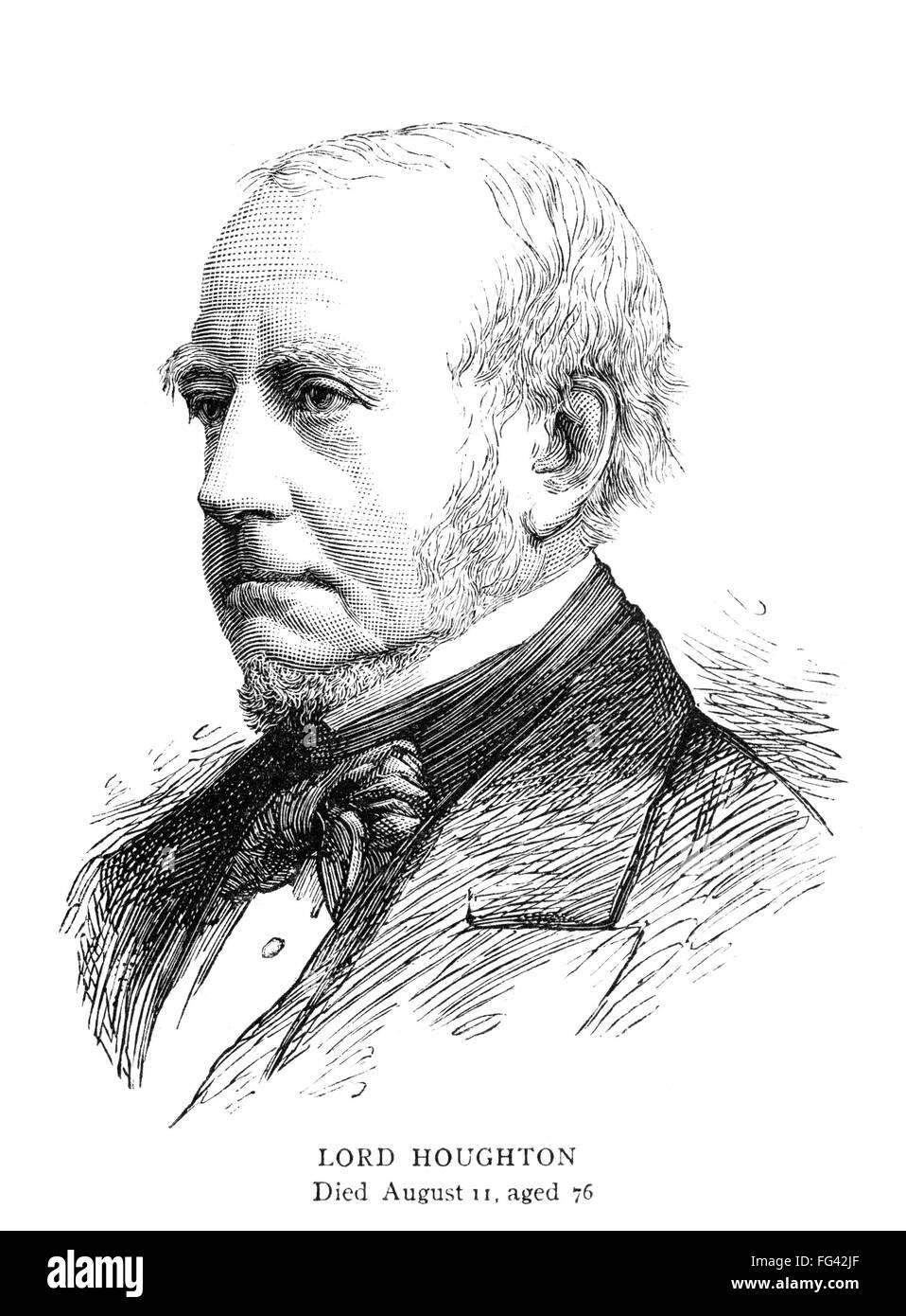 RICHARD MONCKTON MILNES /n(1809-1885). 1st Baron Houghton. English poet ...