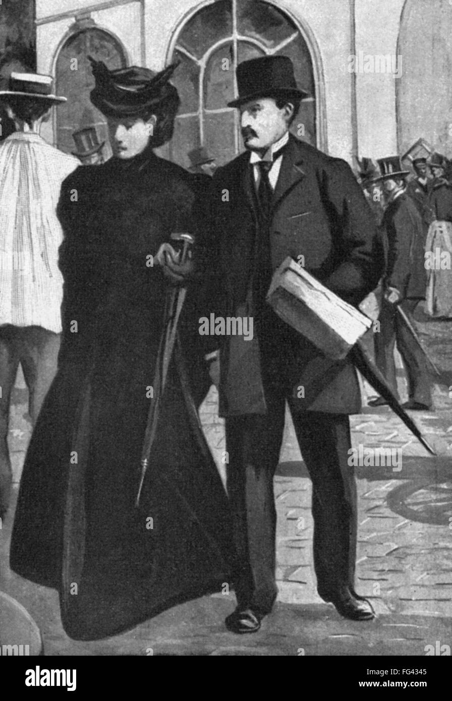 DREYFUS AFFAIR, 1899. /nMadame Lucie Dreyfus, the wife of Captain ...