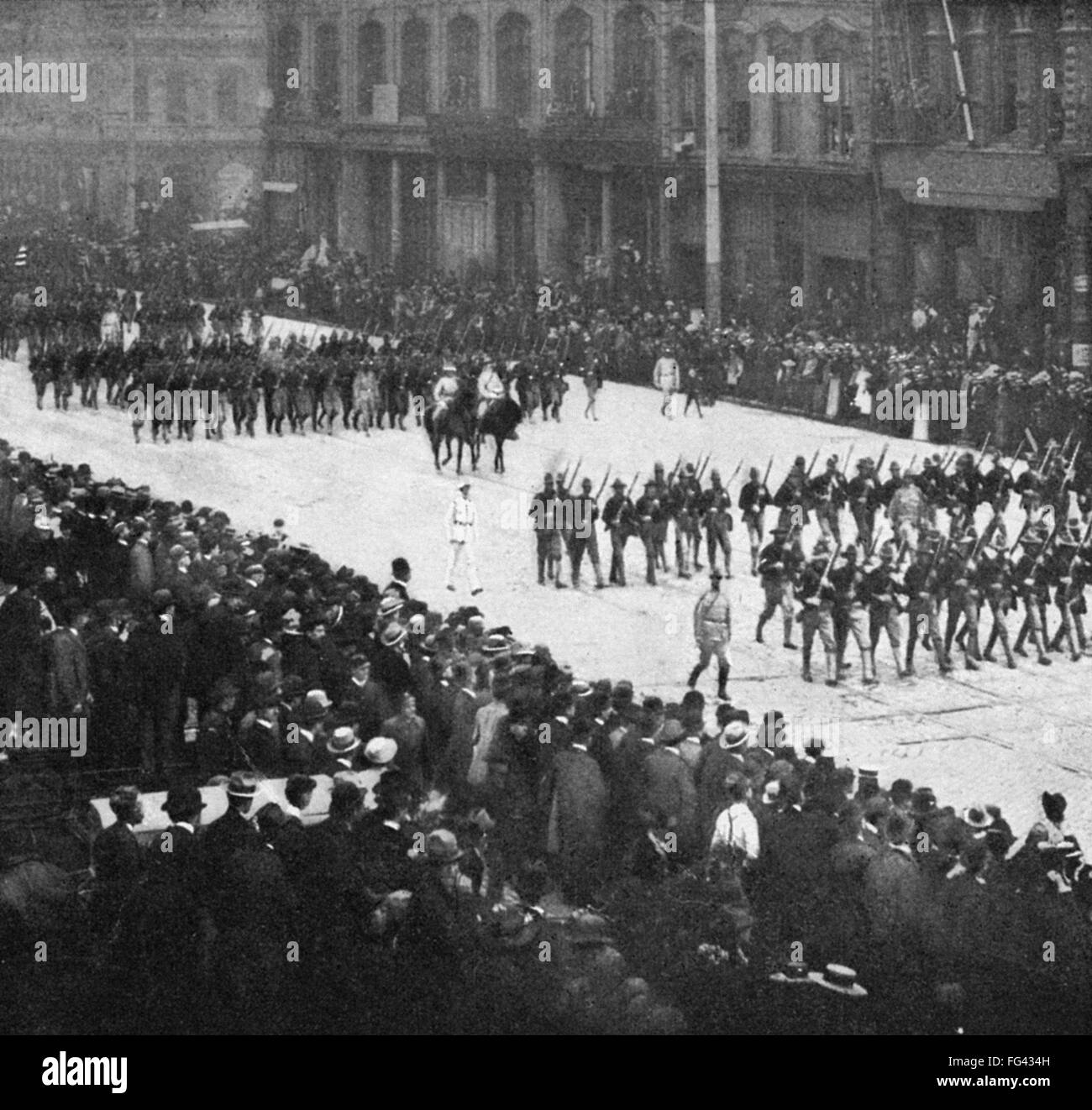 PHILIPPINE INSURRECTION. /nParade in San Francisco, July 1899 ...