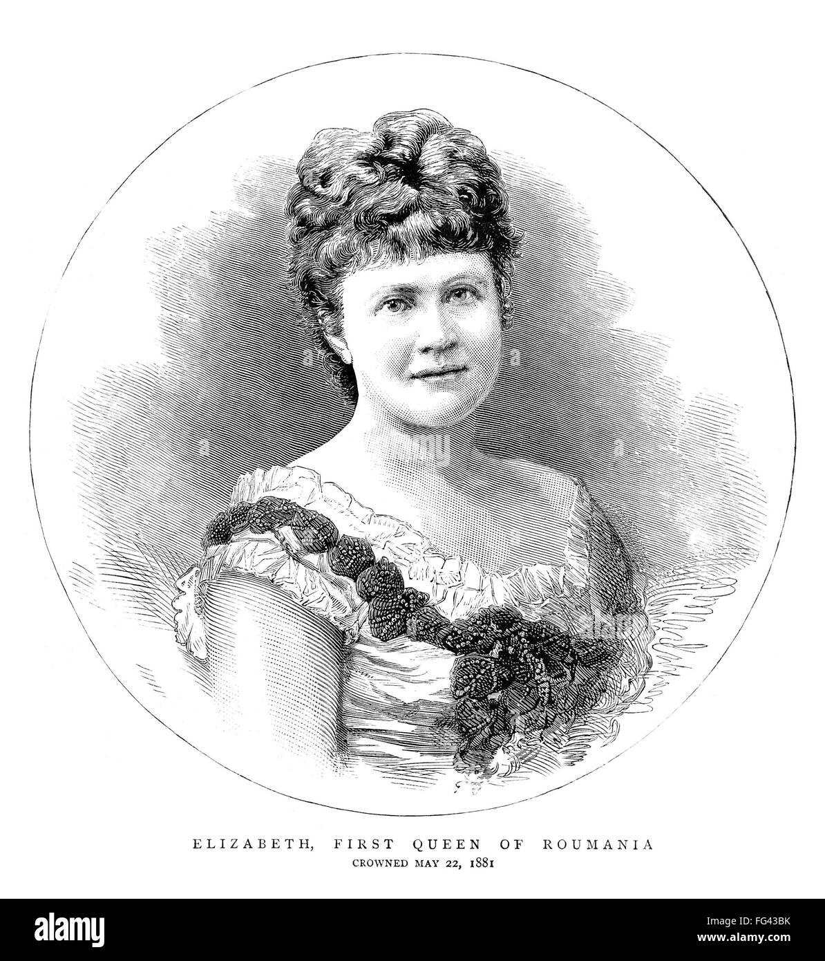 ELIZABETH OF ROMANIA /n(1843-1916). Princess of Wied. Queen of Romania ...