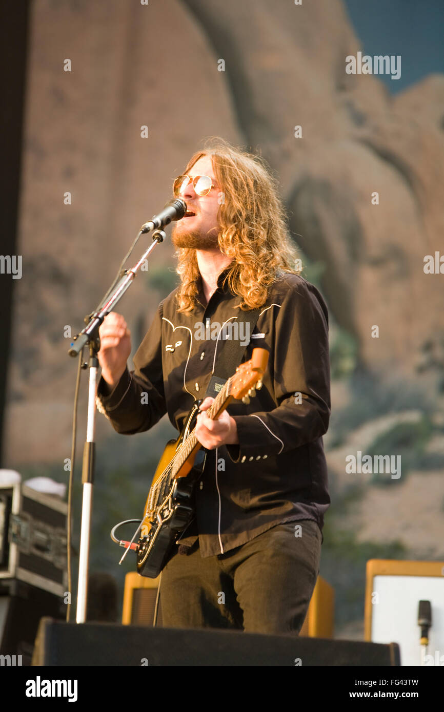 The Zutons performing live at the Glastonbury Festival 2008, Somerset ...