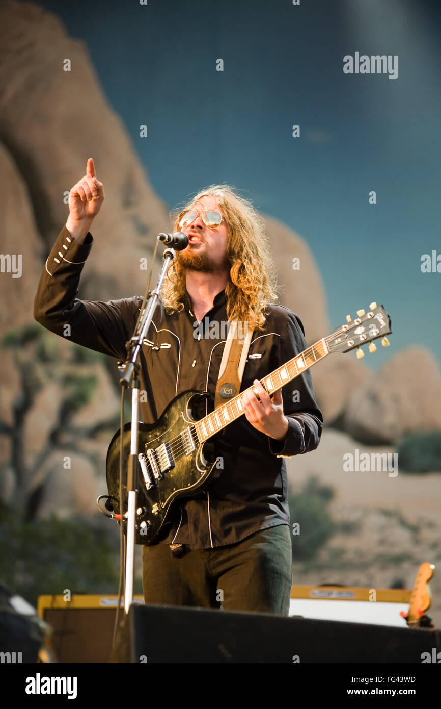 The Zutons performing live at the Glastonbury Festival 2008, Somerset ...