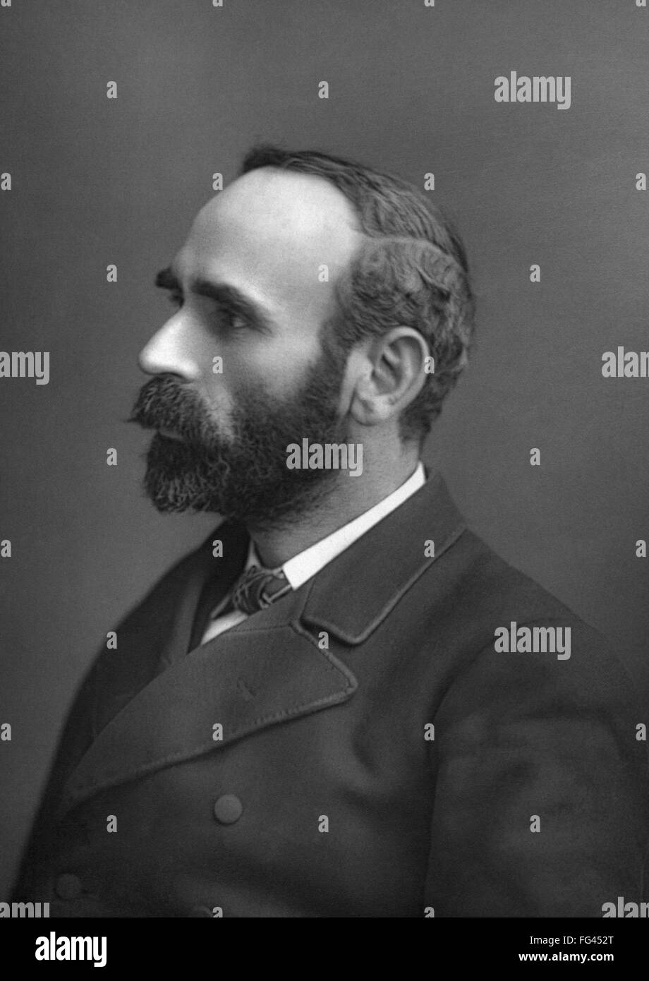 MICHAEL DAVITT (1846-1906). /nIrish nationalist leader. Photograph by W ...