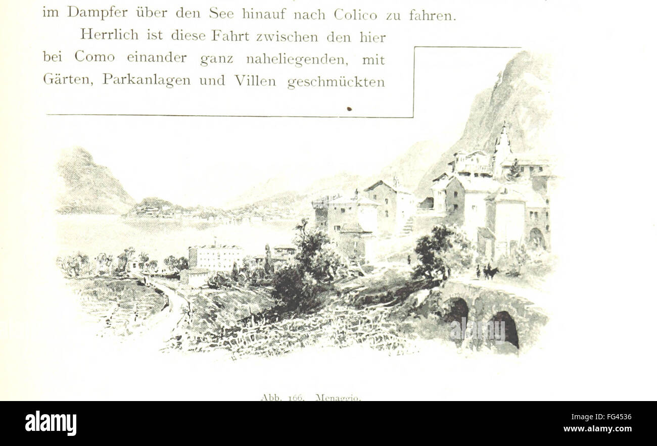 A vintage German-language book titled 'Aus den Alpen,' richly ...