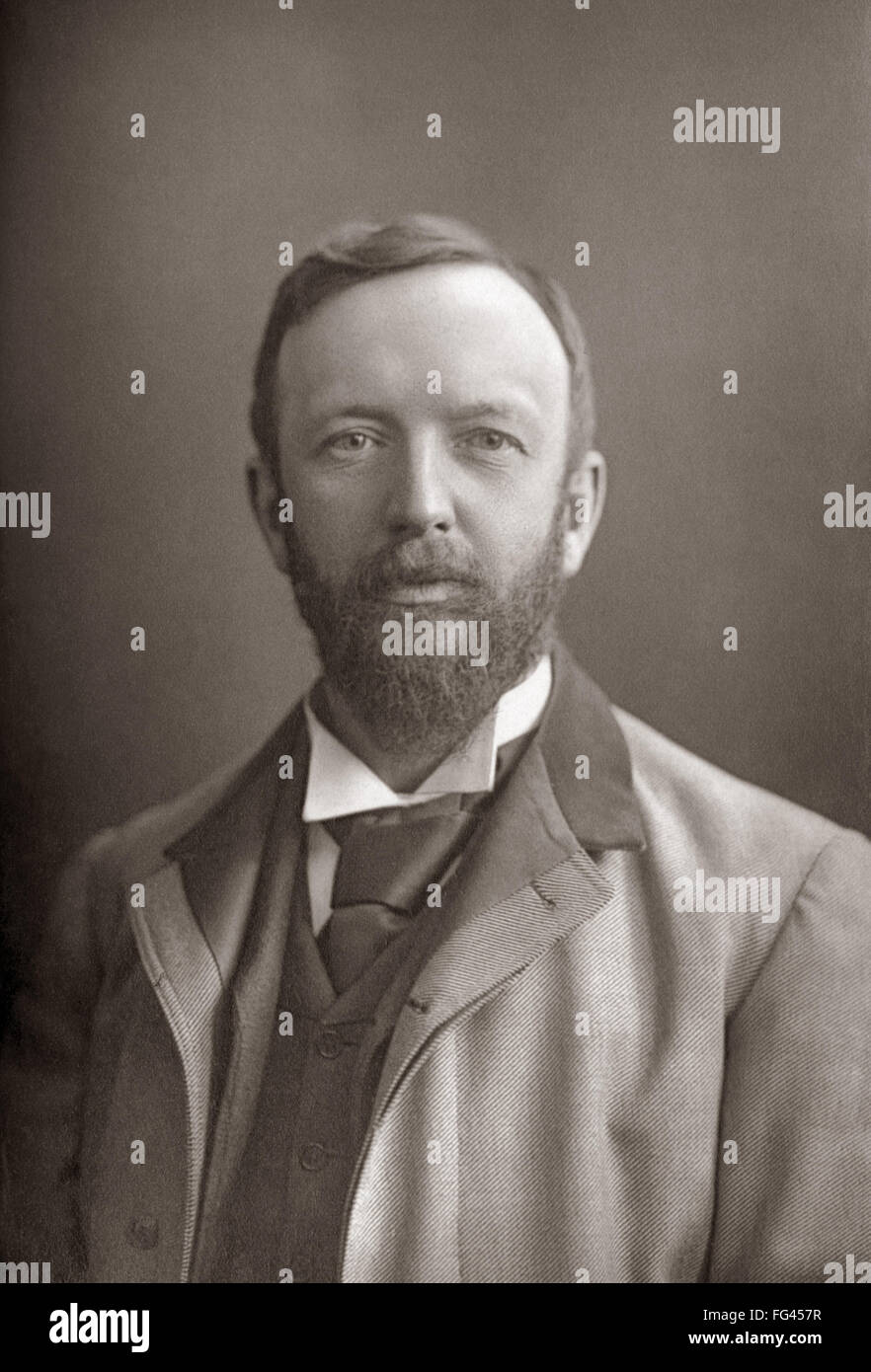 HENRY ARTHUR JONES /n(1851-1929). English playwright. Photograph by W ...