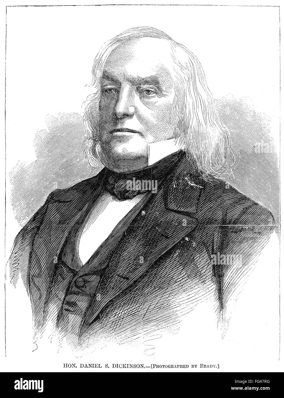 DANIEL S. DICKINSON /n(1800-1866). New York politician and U.S. Senator ...