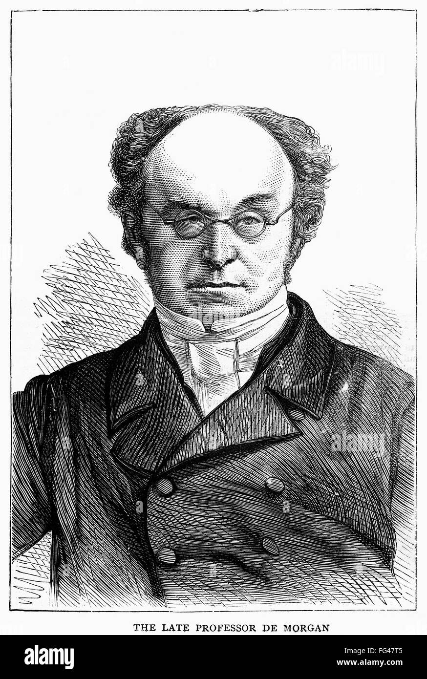 AUGUSTUS DE MORGAN /n(1806-1871). English mathematician and logician ...