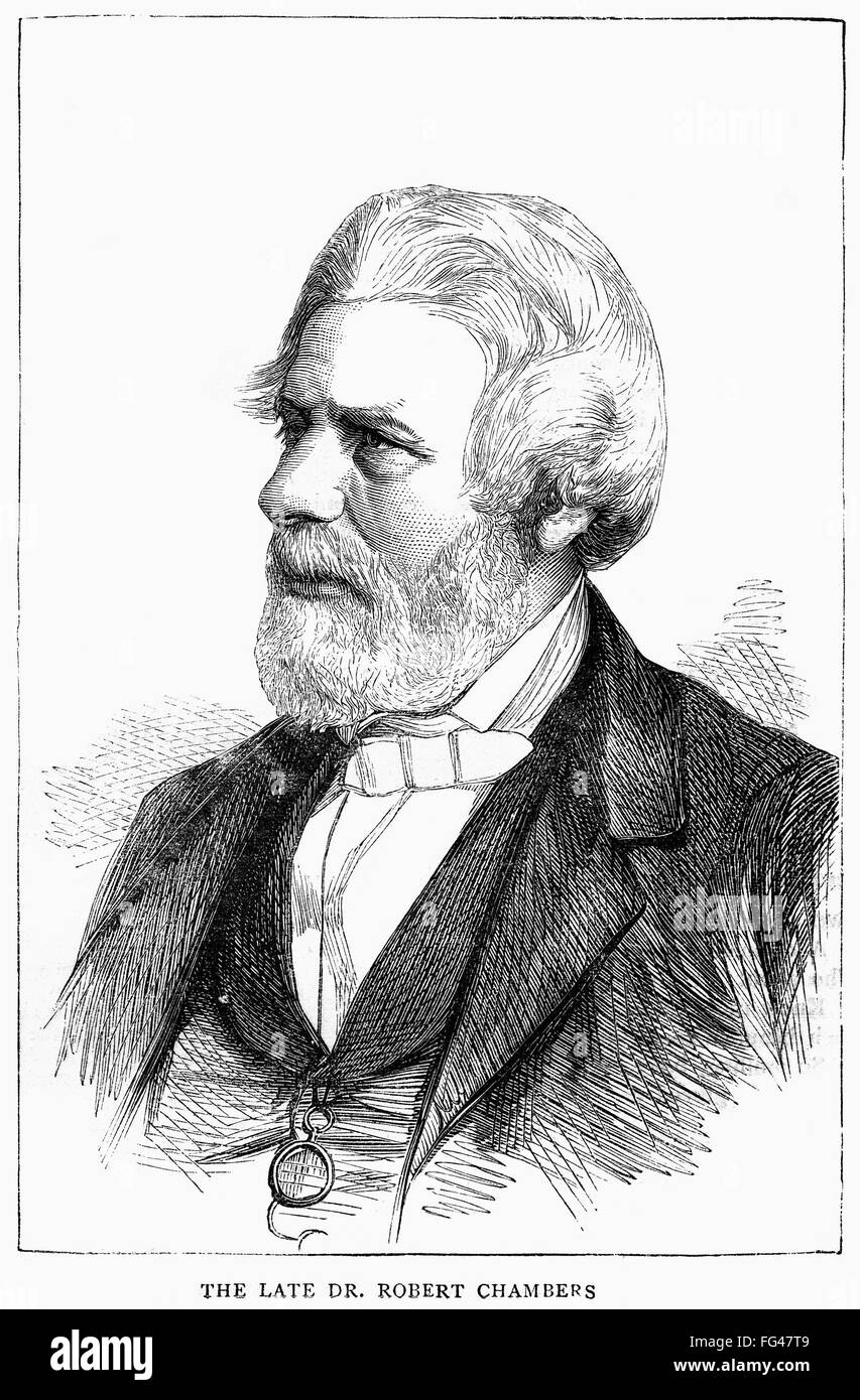 ROBERT CHAMBERS (1802-1871). /nScottish publisher, writer, and natural ...