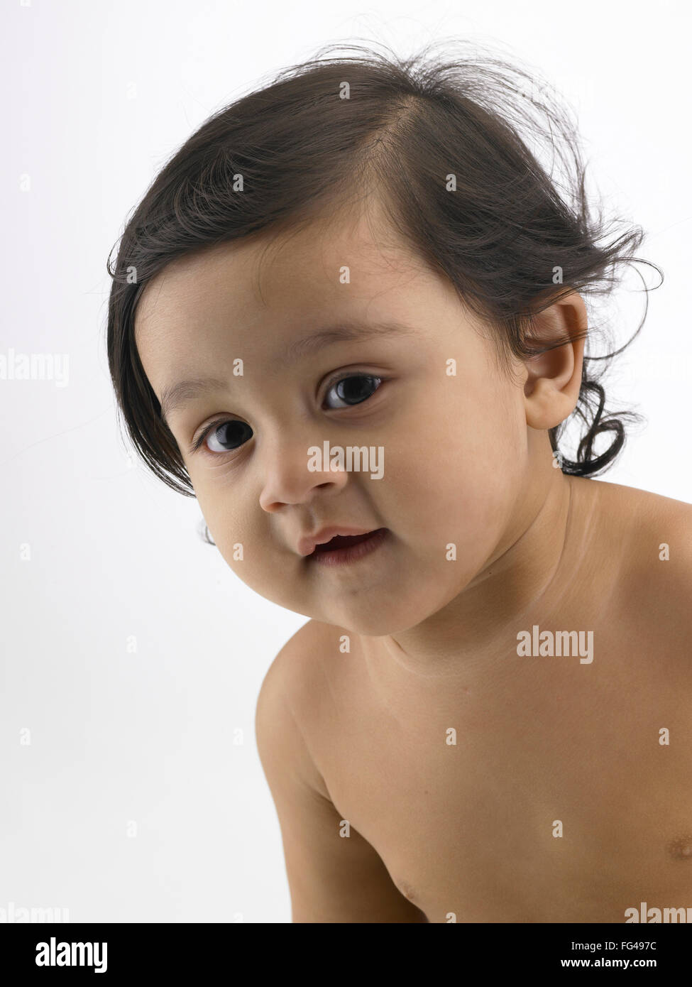 Baby portrait innocent face - MR#702O Stock Photo - Alamy