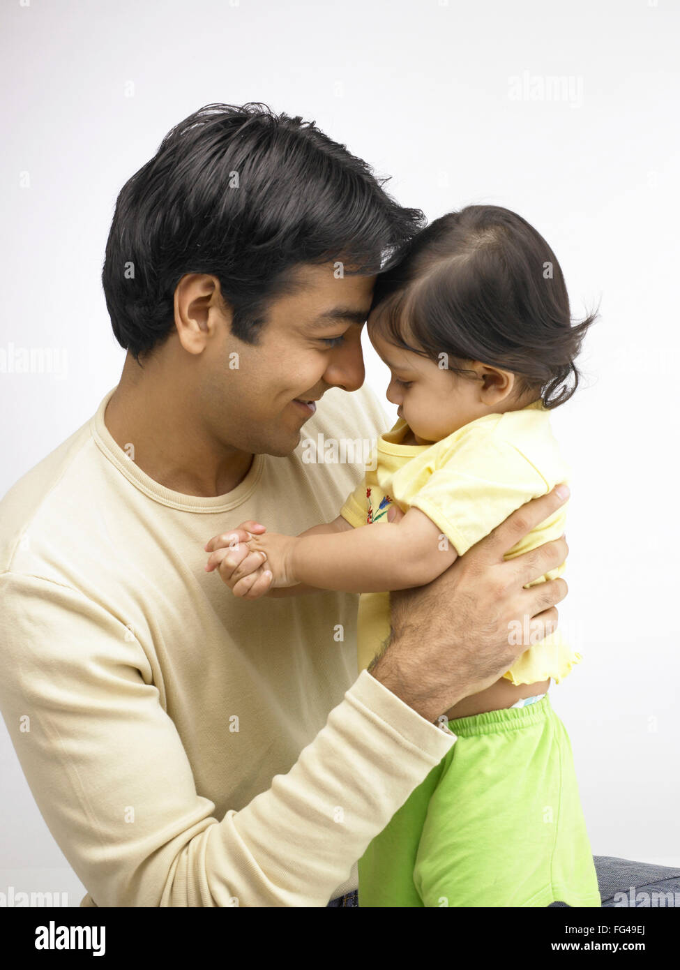 man baby, father daughter, Indian father child, MR#702O&702A Stock ...