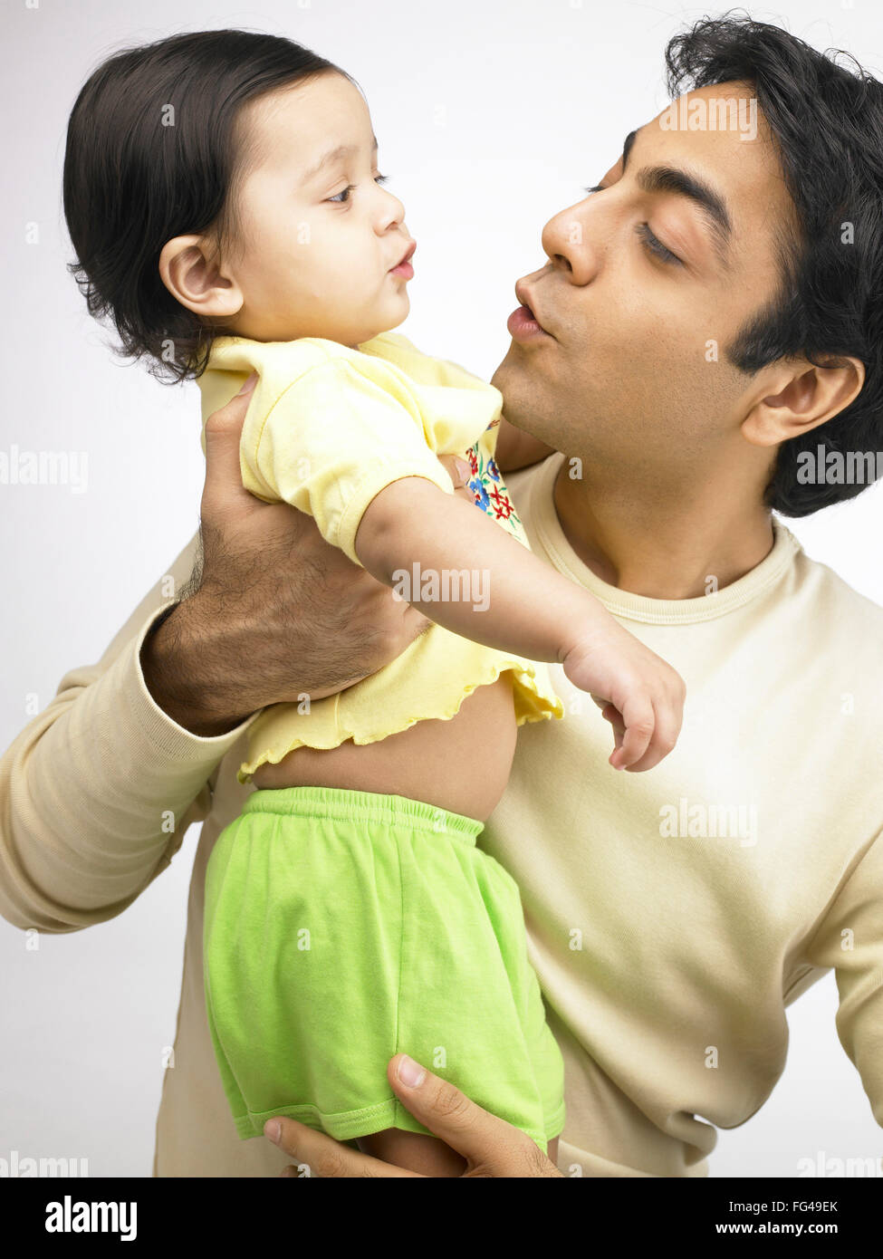 man baby, father daughter, Indian father child, MR#702O&702A Stock ...