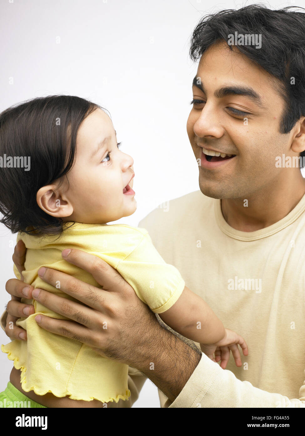 man baby, father daughter, Indian father child, MR#702O&702A Stock ...