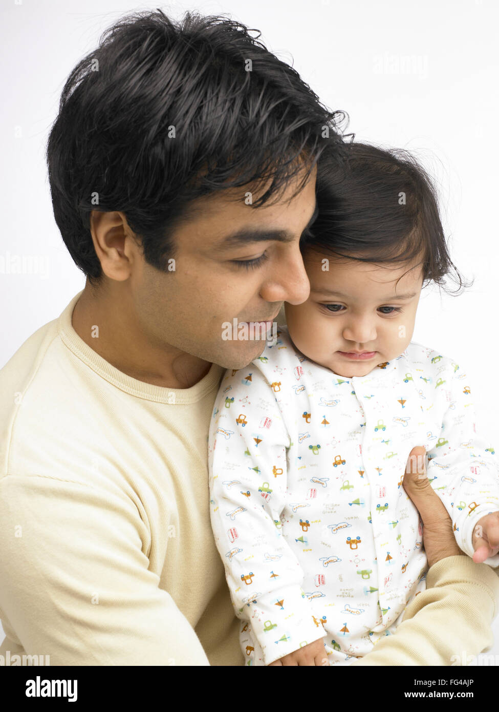 man baby, father daughter, Indian father child, MR#702O&702A Stock ...