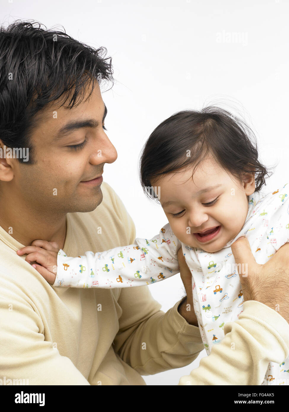 man baby, father daughter, Indian father child, MR#702O&702A Stock ...