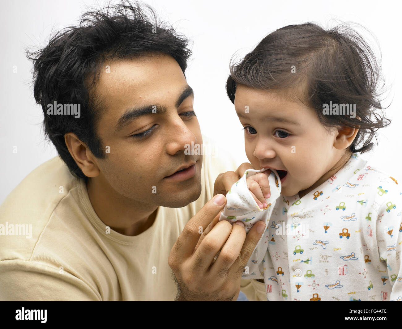 man baby, father daughter, Indian father child, MR#702O&702A Stock ...