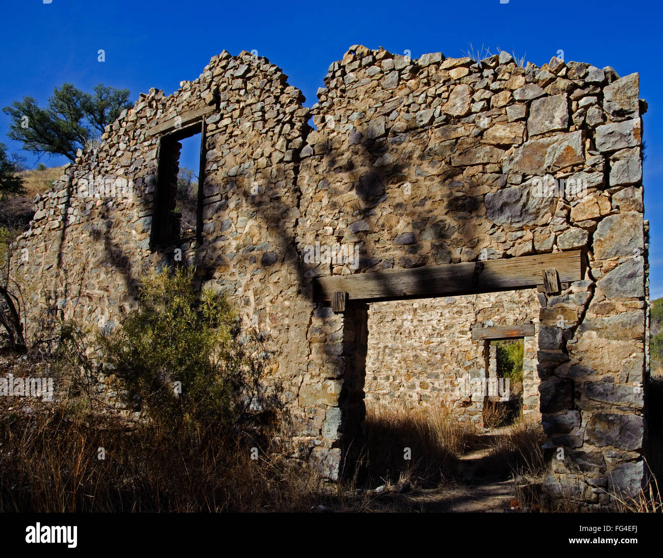 Partial Remains of the Old Glory Mine MIll ghost town. This is the ...