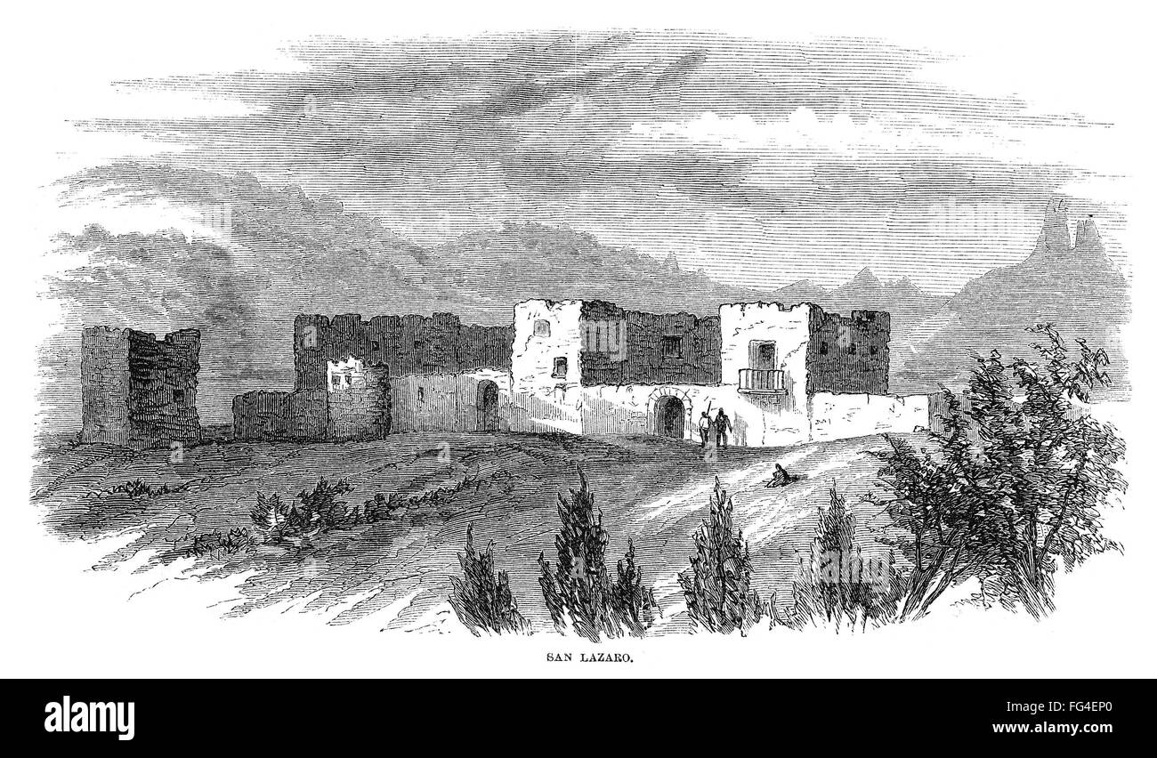 MEXICO: SAN LAZARO, 1865. /nView of San Lazaro, Mexico. Wood engraving ...