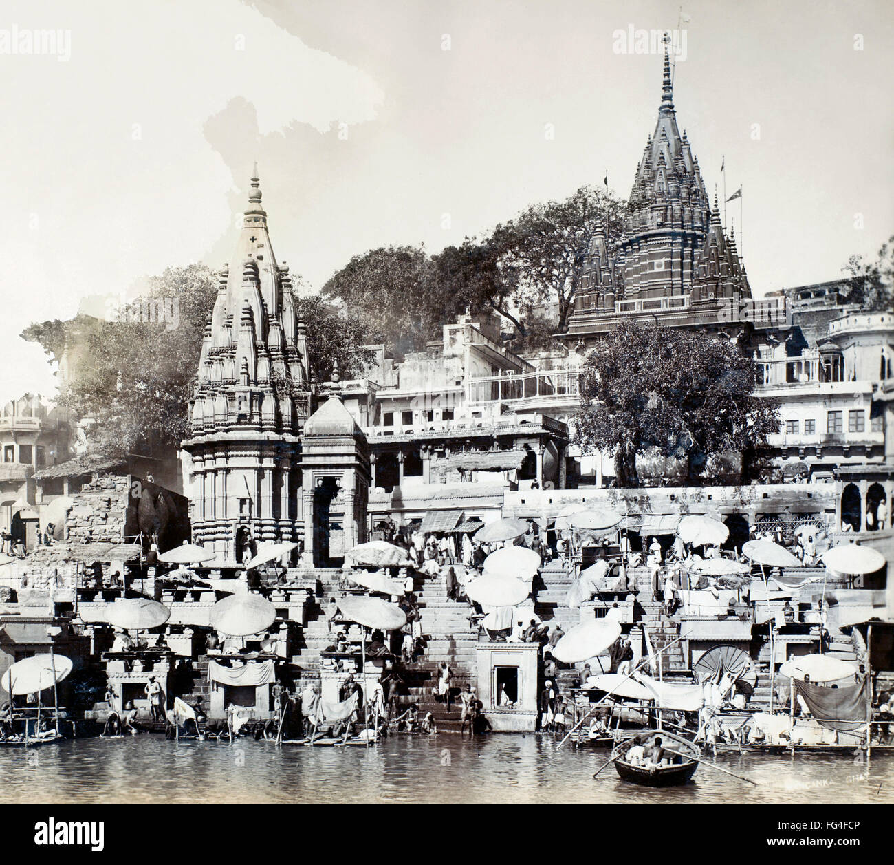 INDIA: SCINDIA GHAT. /nScindia Ghat in Varanasi, India, which has ...