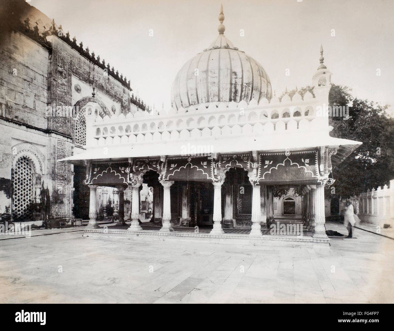 INDIA: ARCHITECTURE. /nAn onion-domed building, probably Mughal, in ...