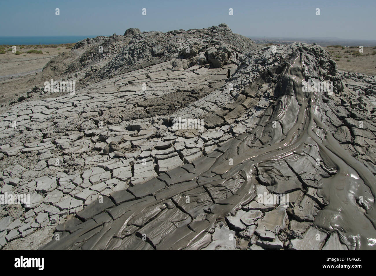 Mud Volcano, Qubustan, Azerbaijan Stock Photo - Alamy