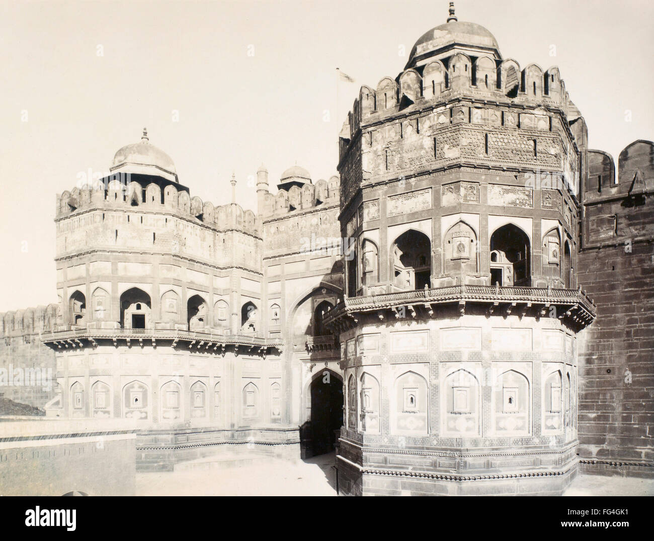 INDIA: DELHI, RED FORT. /nThe Red Fort at Delhi, India, built by Mughal ...