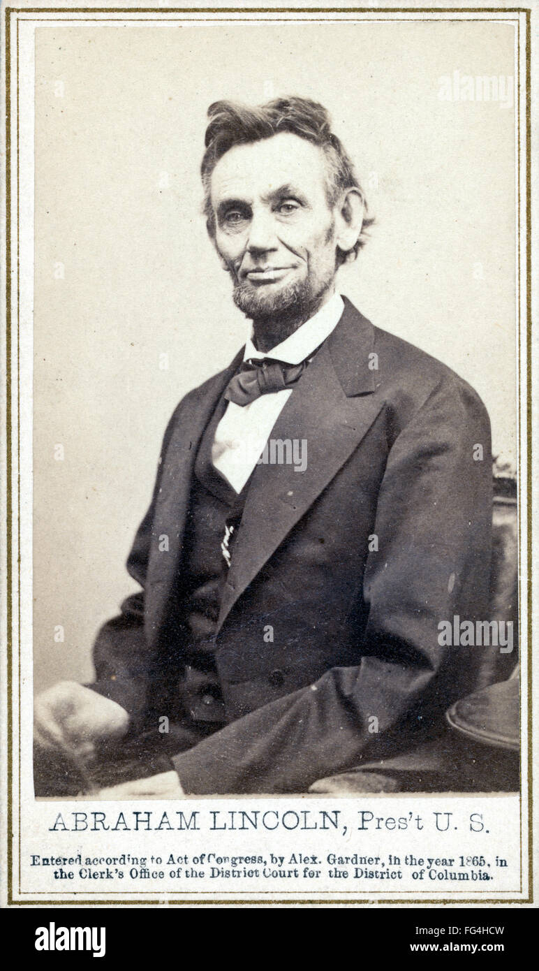 ABRAHAM LINCOLN /n(1809-1865). 16th President of the United States ...