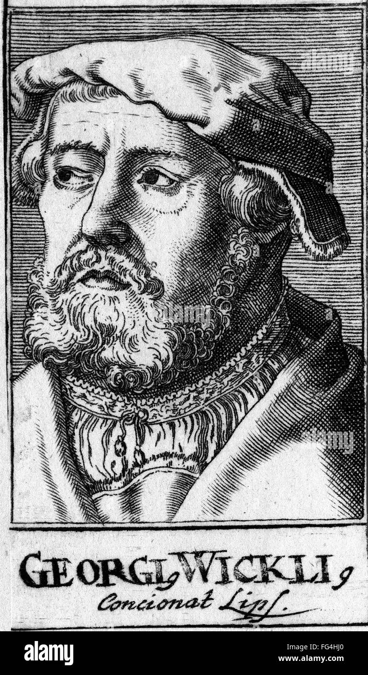 GEORG WITZEL (1501-1573). /nGerman theologian. Engraving, 16th century ...