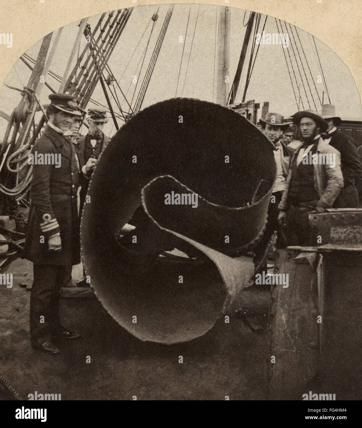 GREAT EASTERN EXPLOSION. /nScene on the deck of the SS Great Eastern ...