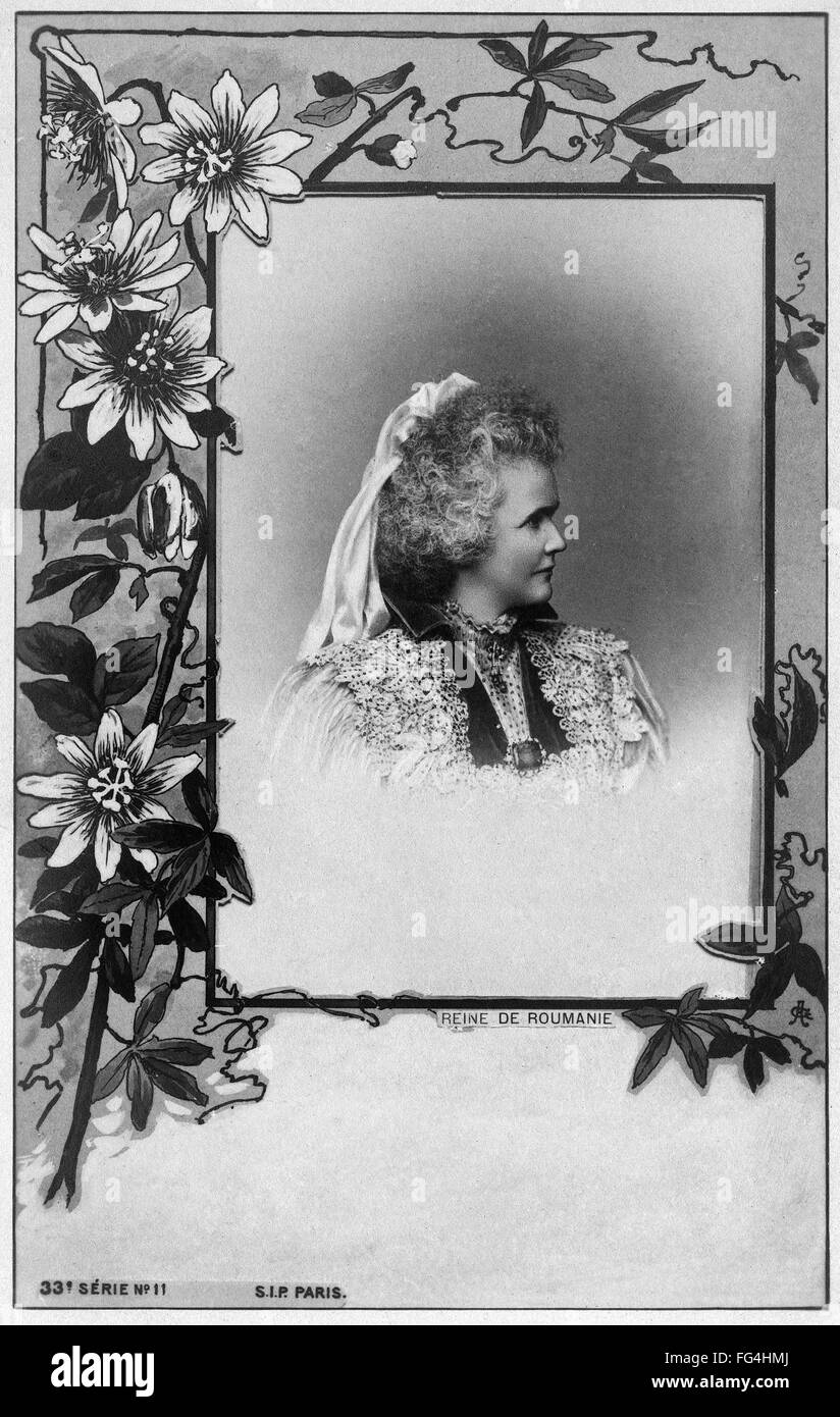 ELIZABETH OF ROMANIA /n(1843-1916). Princess of Wied. Queen of Romania ...