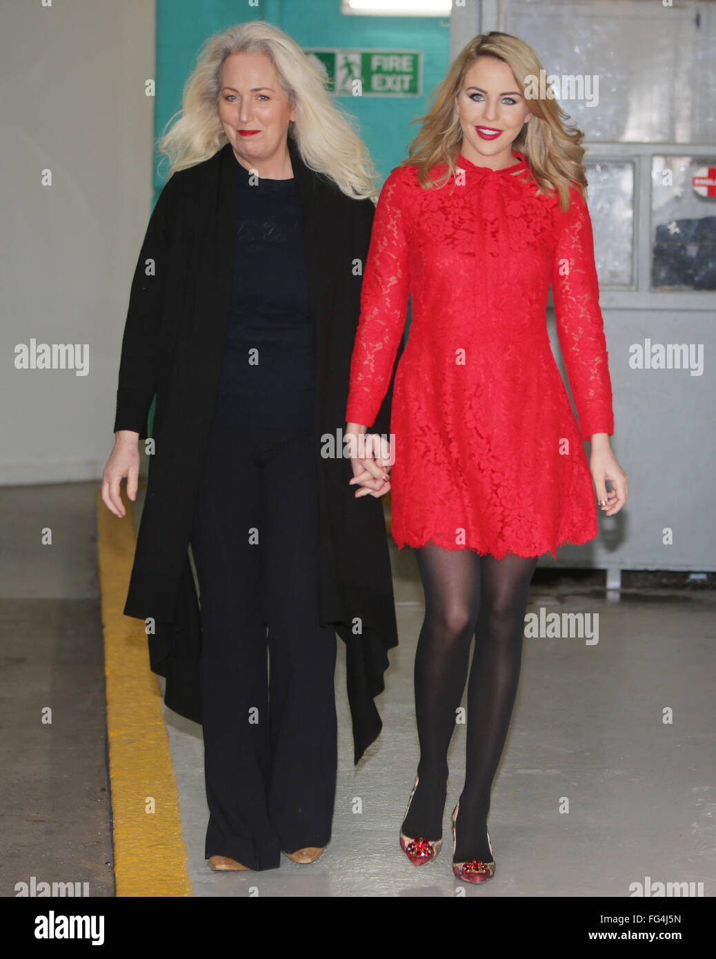 Lydia Bright and her mother, Debbie Bright, outside ITV Studios ...