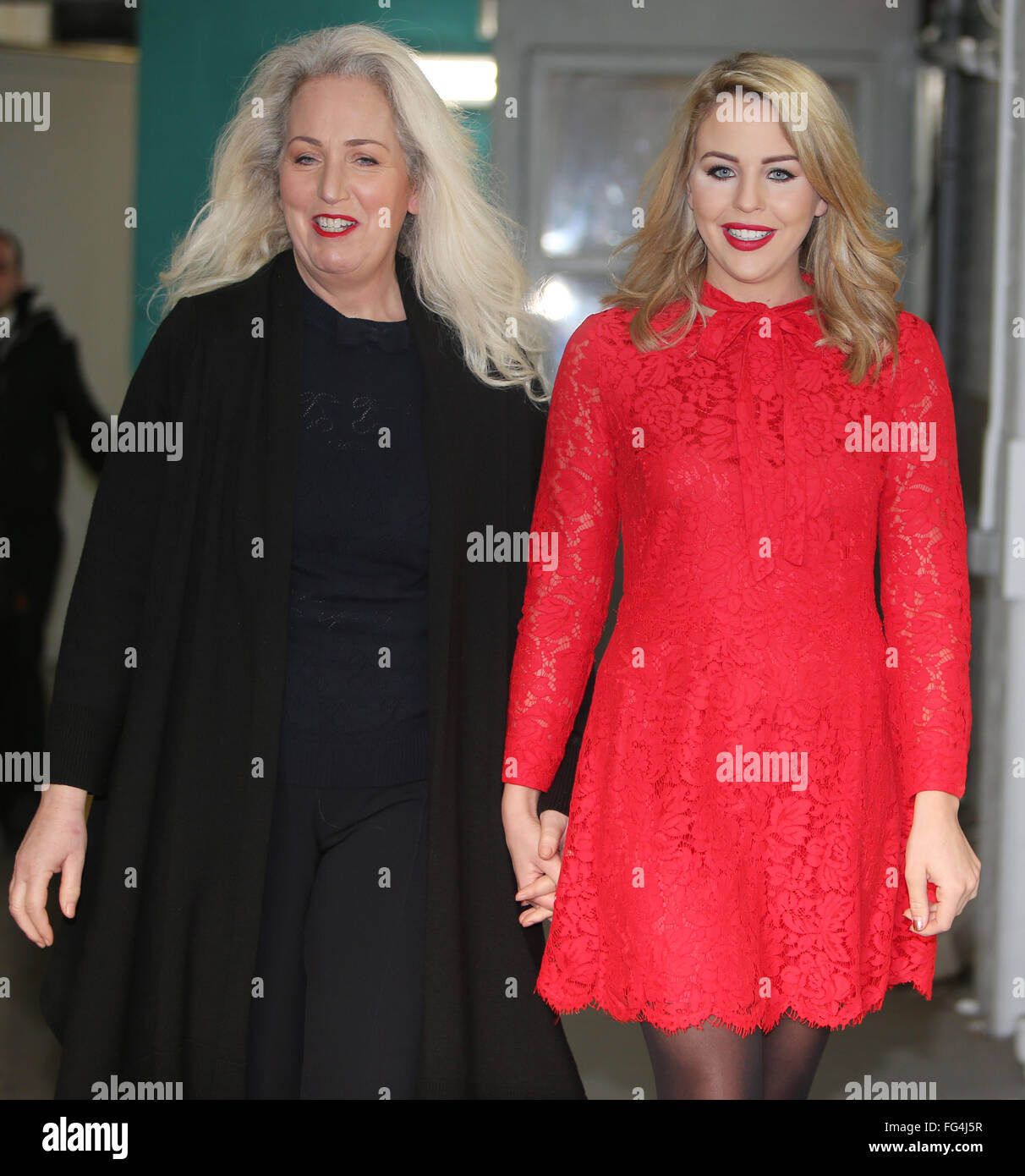 Lydia Bright and her mother, Debbie Bright, outside ITV Studios ...