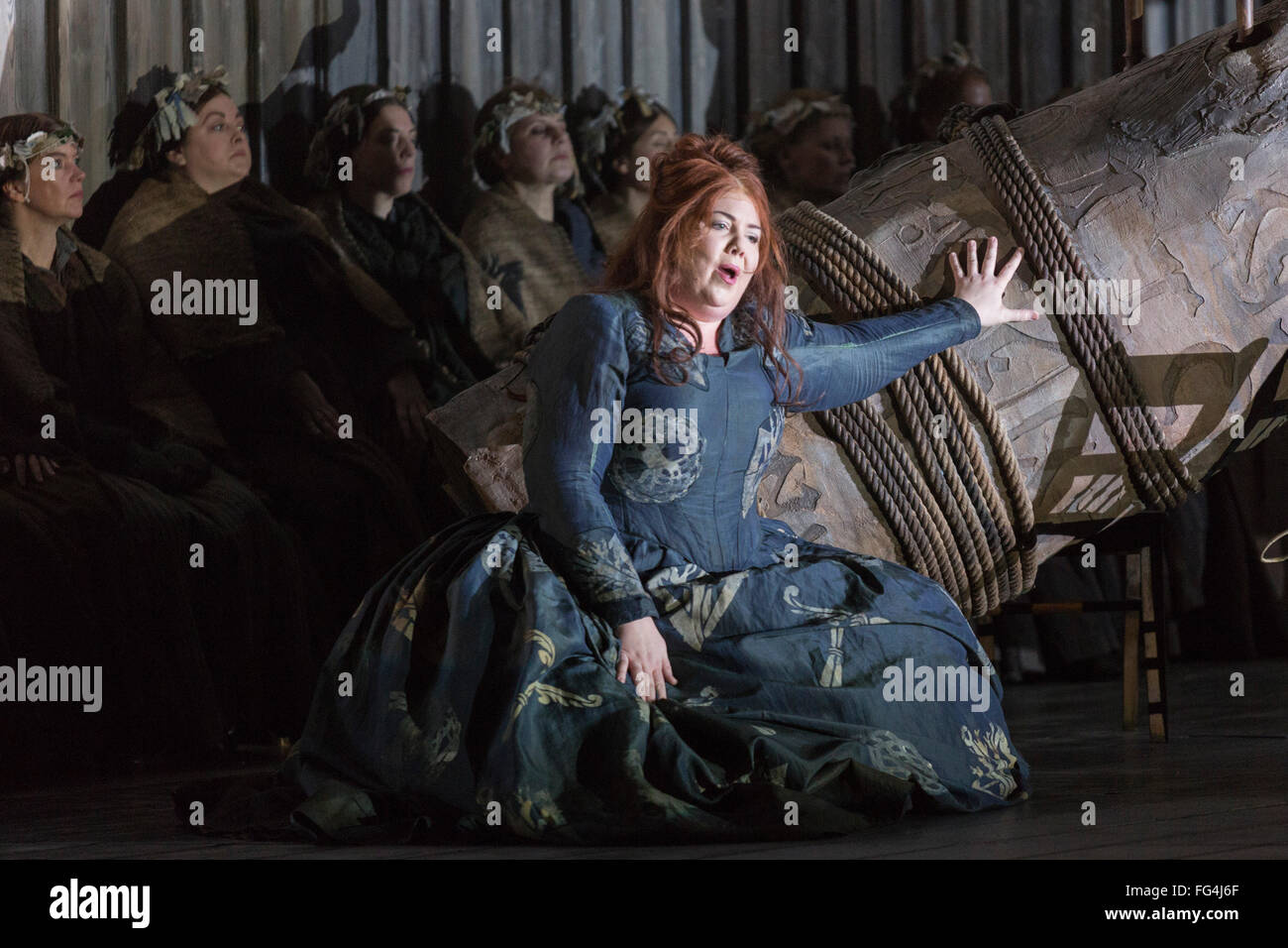 London, UK. 15 February 2016. Marjorie Owens as Norma. English National ...