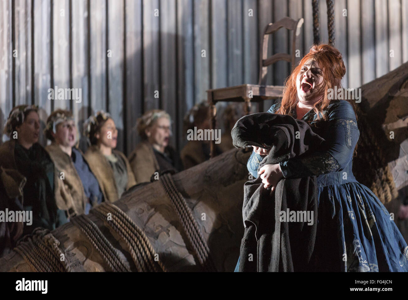 London, UK. 15 February 2016. Marjorie Owens as Norma. English National ...