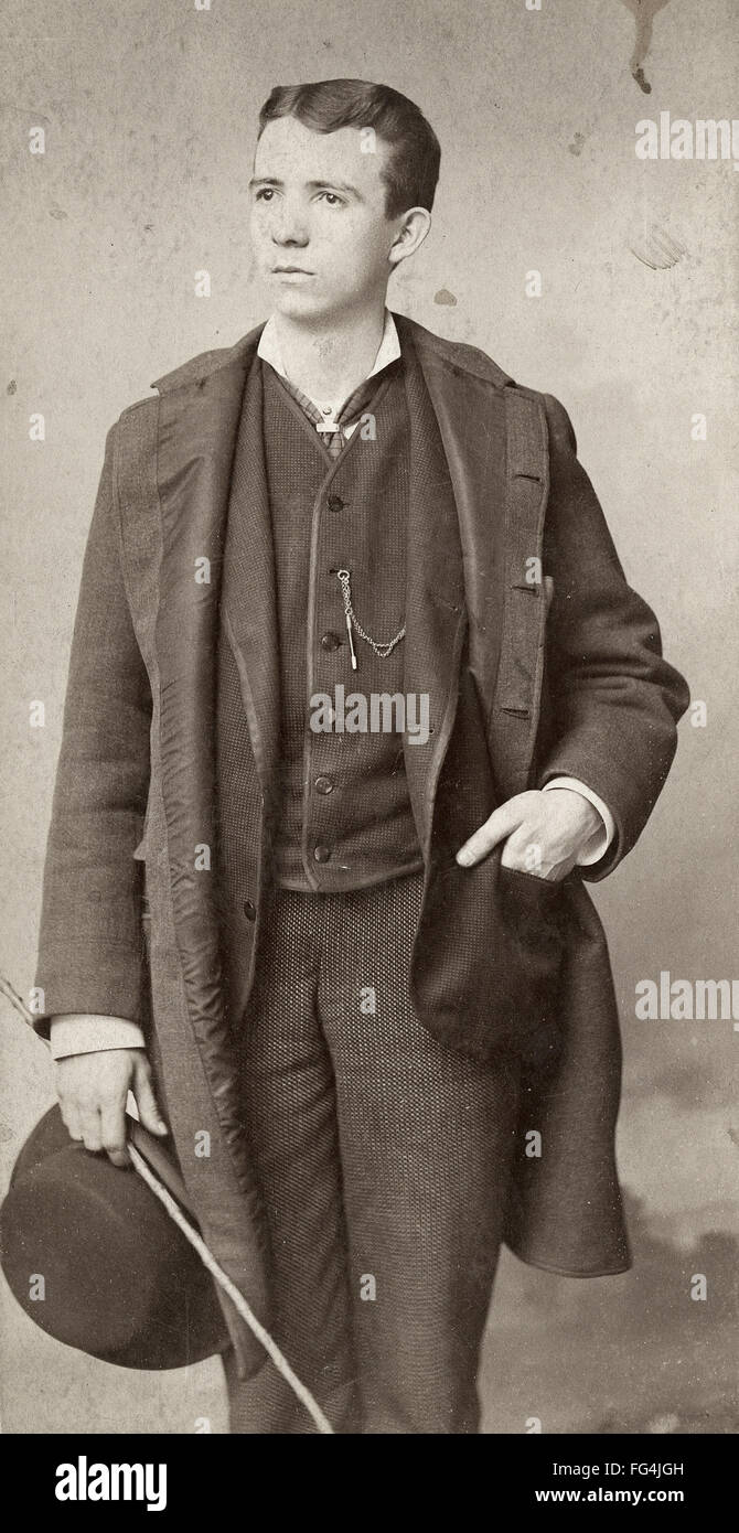 RUBY BROOKS (1861-1906). /nAmerican banjoist. Photograph by the J. Wood ...